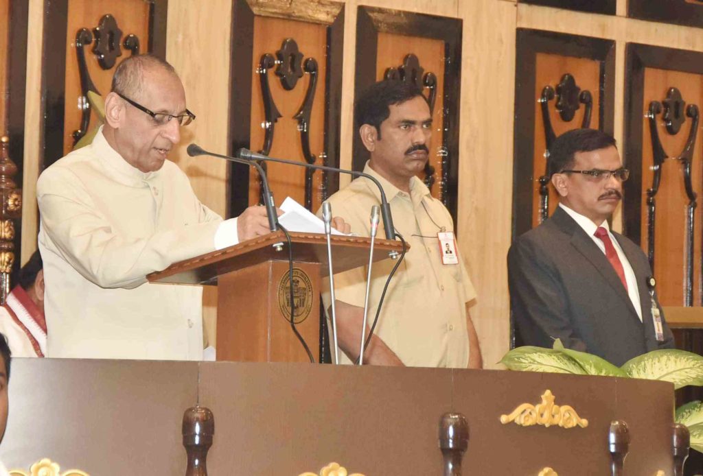 Hon’ble Governor E.S.L. Narasimhan addressed Joint session of Telangana ...